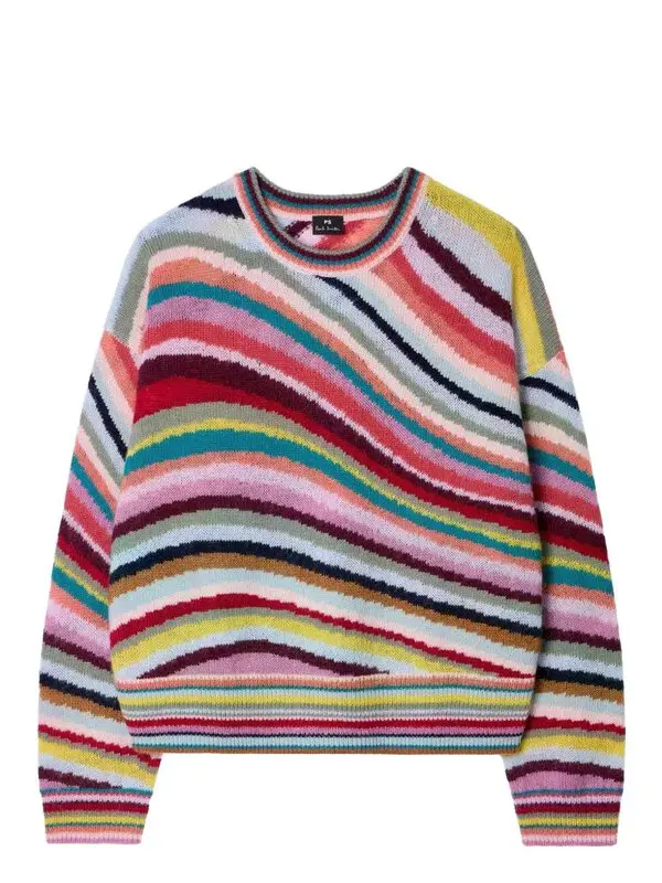 Paul Smith Wool-mohair Knitted Sweater - Pink