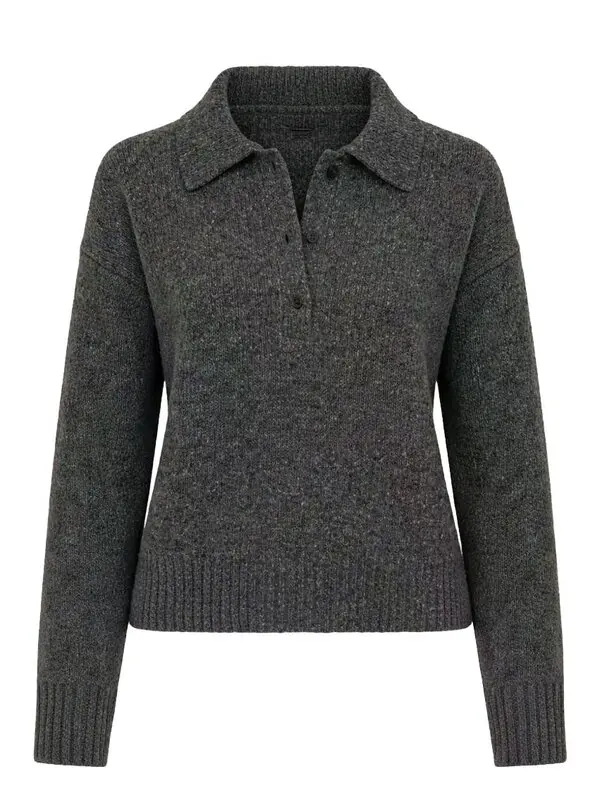 Jenni Kayne Collared Polo Top - Grey