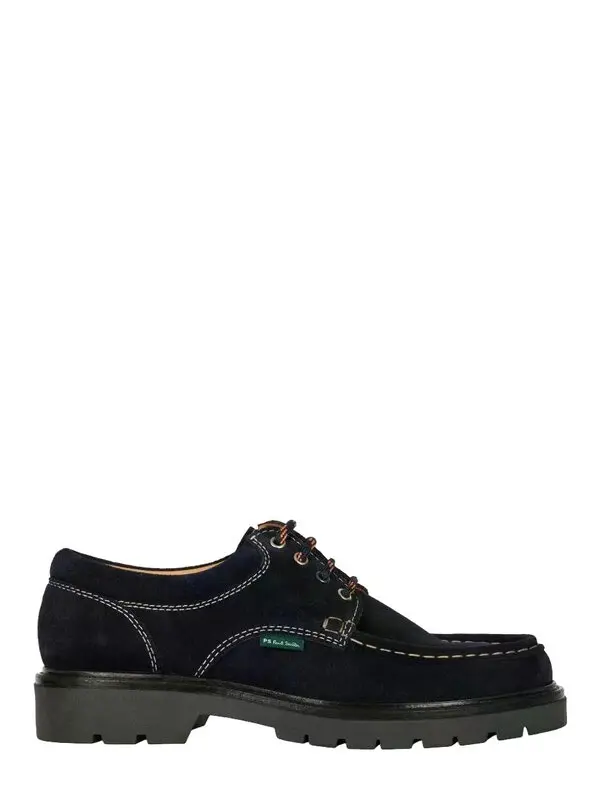 Paul Smith Contrast-stitch Boat Shoes - Blue