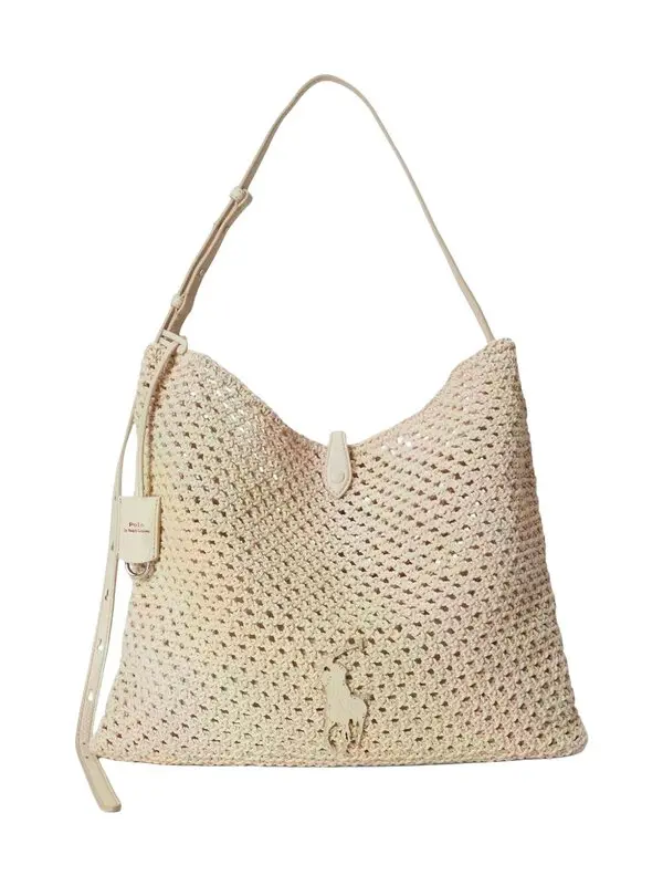 Polo Ralph Lauren Crochet Crossbody Bag - Neutrals