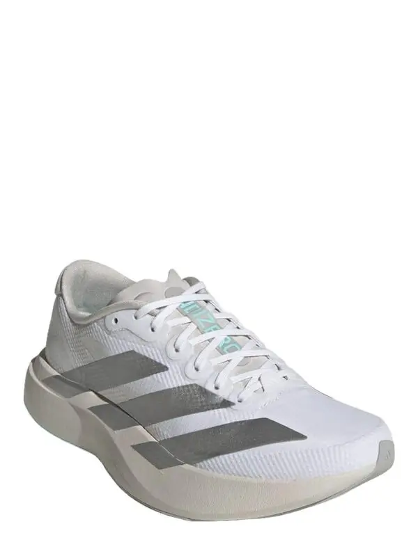 Adidas Adizero Evo Sl Woven Sneakers - Cloud White / Cloud White / Clear Aqua