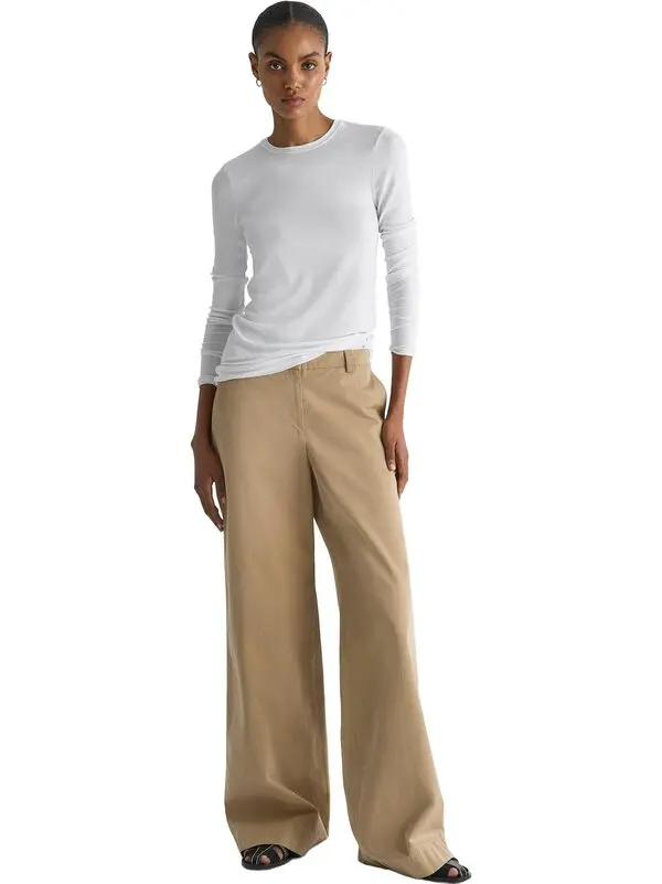 ATM Anthony Thomas Melillo Cotton Twill Leigh Pant - Khaki