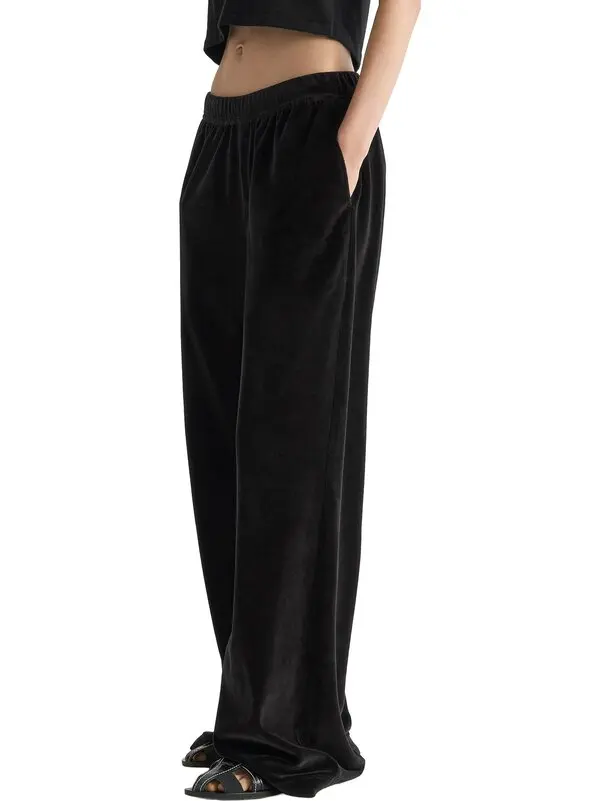 ATM Anthony Thomas Melillo Velour Flare Pant - Black