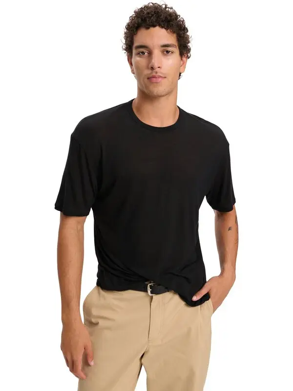 ATM Anthony Thomas Melillo Modal Jersey Crew Neck T-shirt - Black