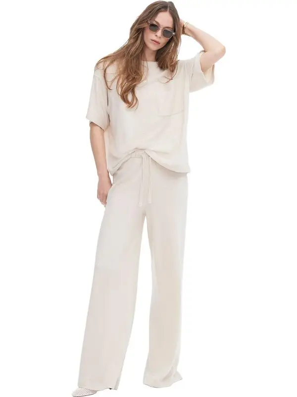 ATM Anthony Thomas Melillo Loop Front Jersey Pull-on Pant - Faded Dune