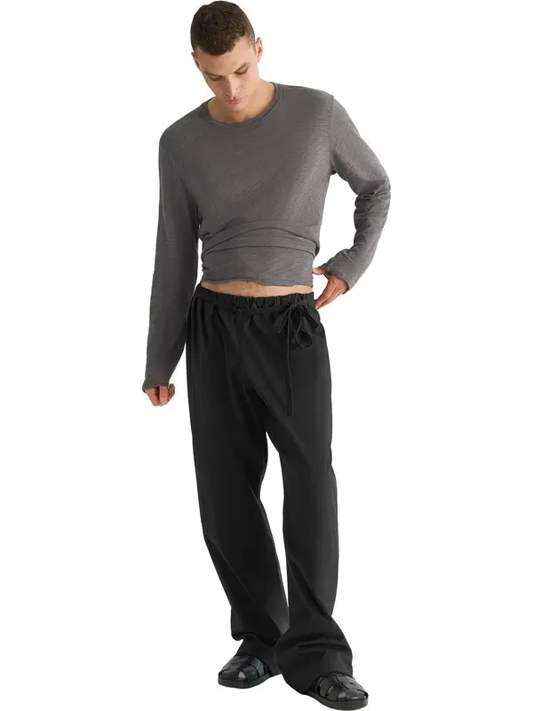 ATM Anthony Thomas Melillo Judo Cotton Pants - Black