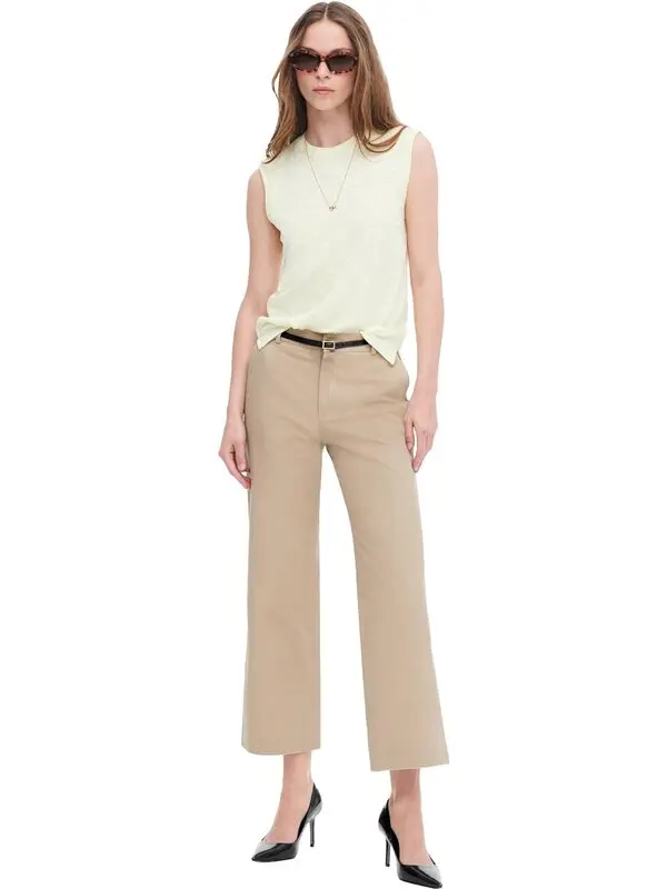 ATM Anthony Thomas Melillo Boyfriend Chino Cotton Pants - Khaki