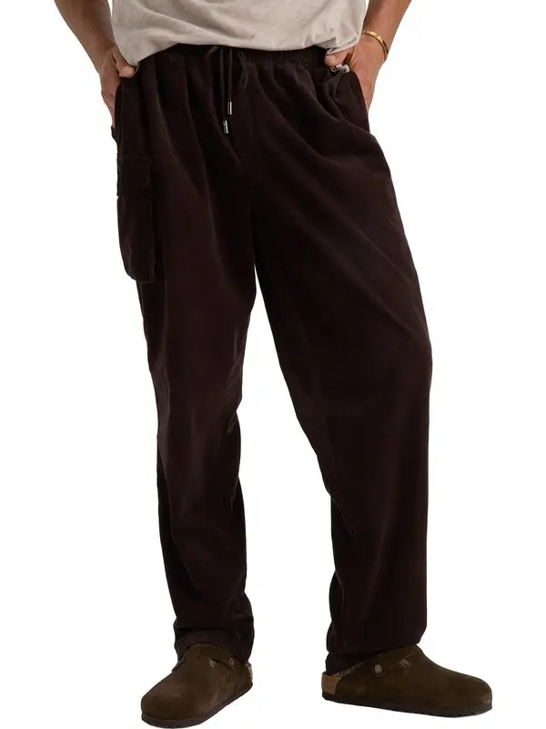 ATM Anthony Thomas Melillo Corduroy Straight Leg Cargo Pant - Dark Chocolate