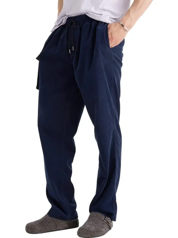 ATM Anthony Thomas Melillo Corduroy Straight Leg Pant With Cargo Pocket - Midnight