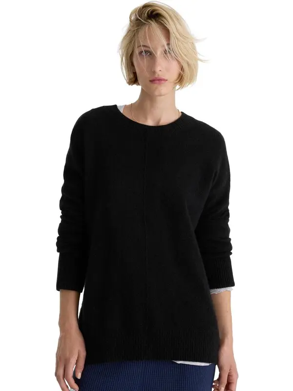 ATM Anthony Thomas Melillo Cashmere Crew Neck Sweater - Black