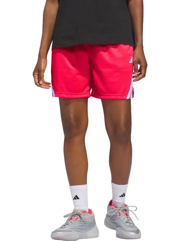 Adidas Basketball 3-stripes Shorts - Lucid Red