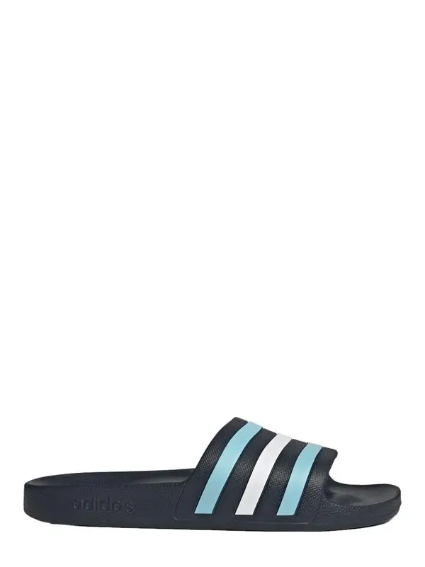 Adidas Adilette Aqua Slides - Night Navy / Icey Blue / Cloud White