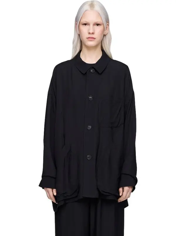Adidas Y-3 Viscose Chore Jacket / Shirt - Black