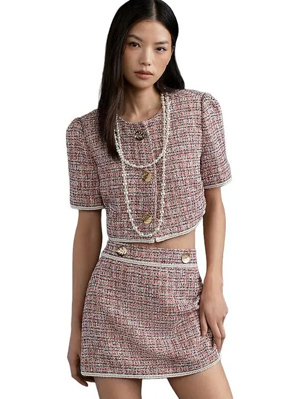 Walter Baker Hera Mini Skirt - Pink Plaid