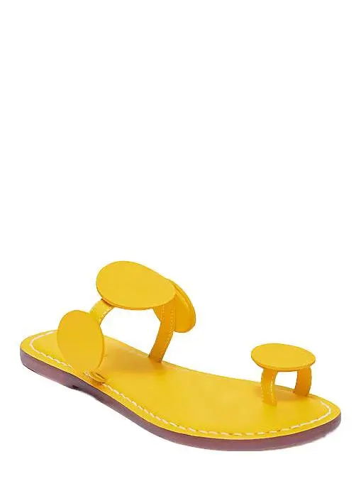 Bernardo Toe Loop Sandals - Yellow