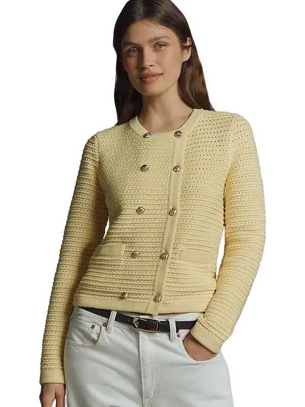 NVLT Knit Double-breasted Lady Jacket - Butter