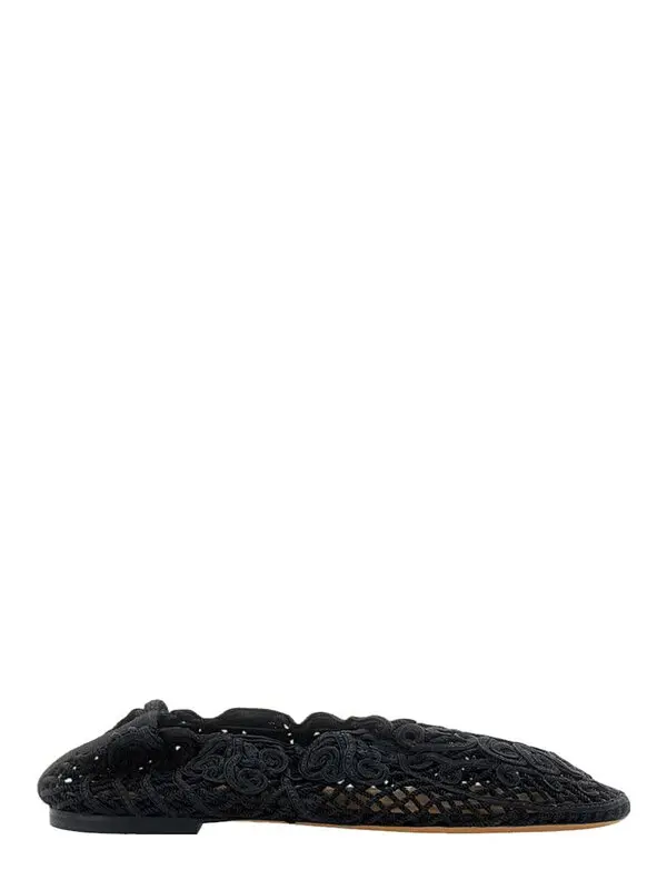 ODISSI Iris Ballerina Crochet - Nero
