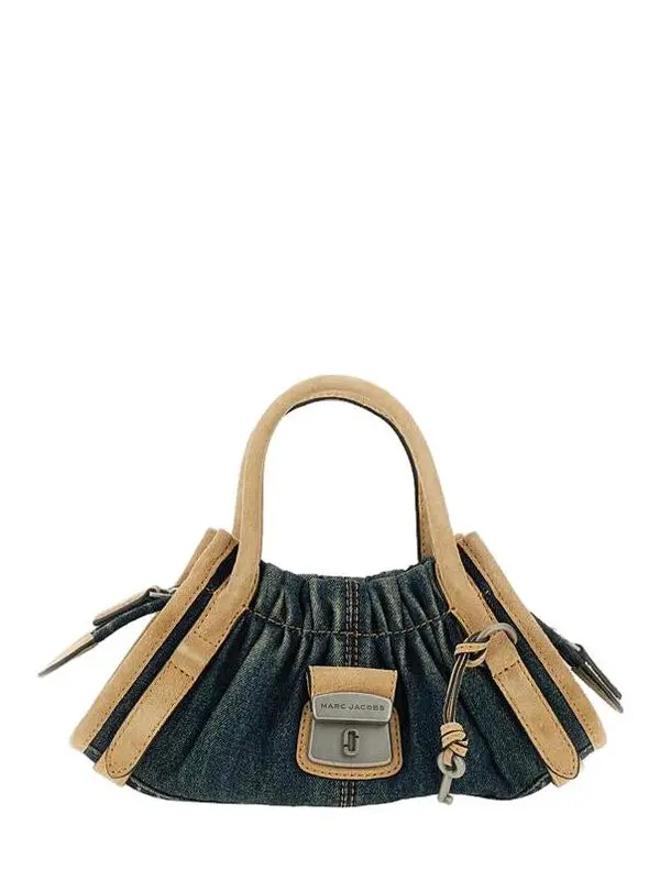 Marc Jacobs Denim Suede Cristina Small Satchel - Multicolor