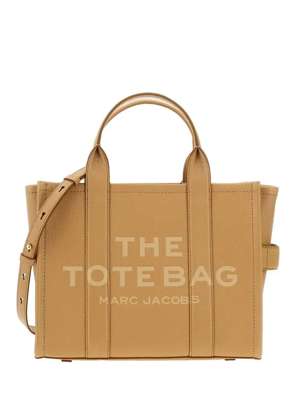 Marc Jacobs The Medium Leather Tote - Beige