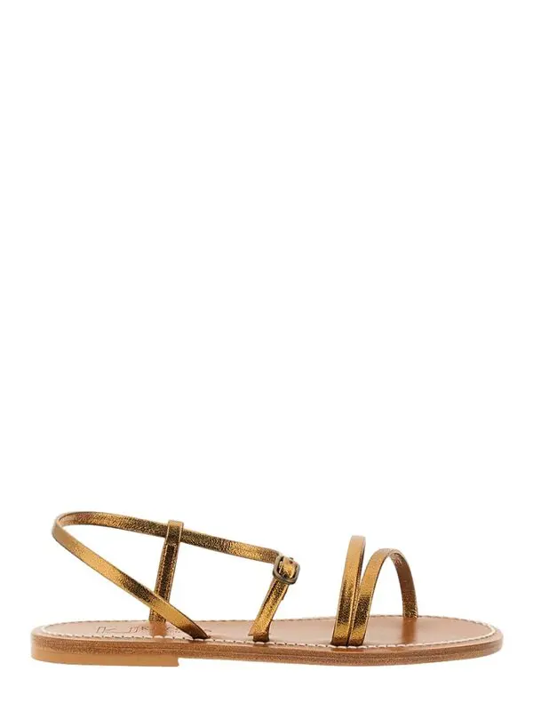 K.JACQUES Erka Leather Sandals - Gold