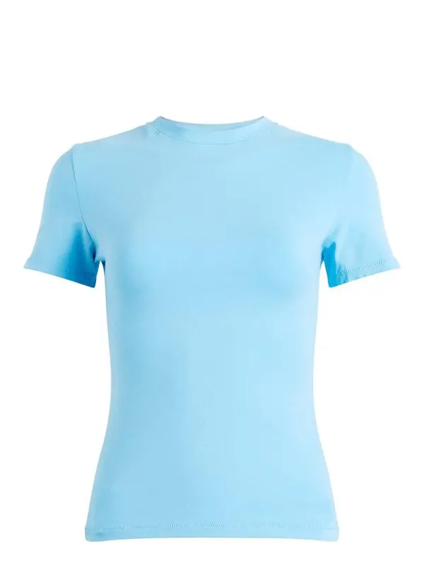 SKIMS Cotton Jersey T-shirt - Water