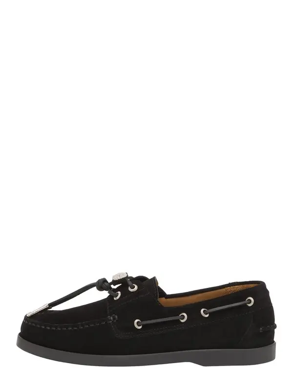 Toga Suede Loafers - Black