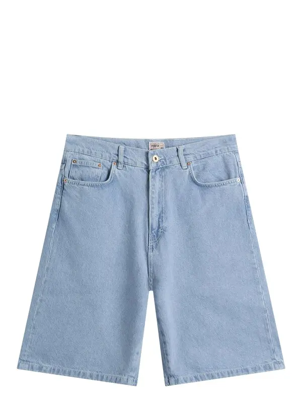 STAN RAY Wide 5 Denim Shorts - Ice Stone Denim