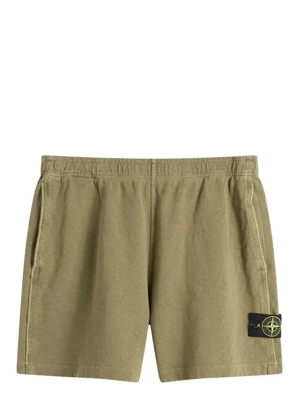 Stone Island Old' Effect Shorts - Military Green