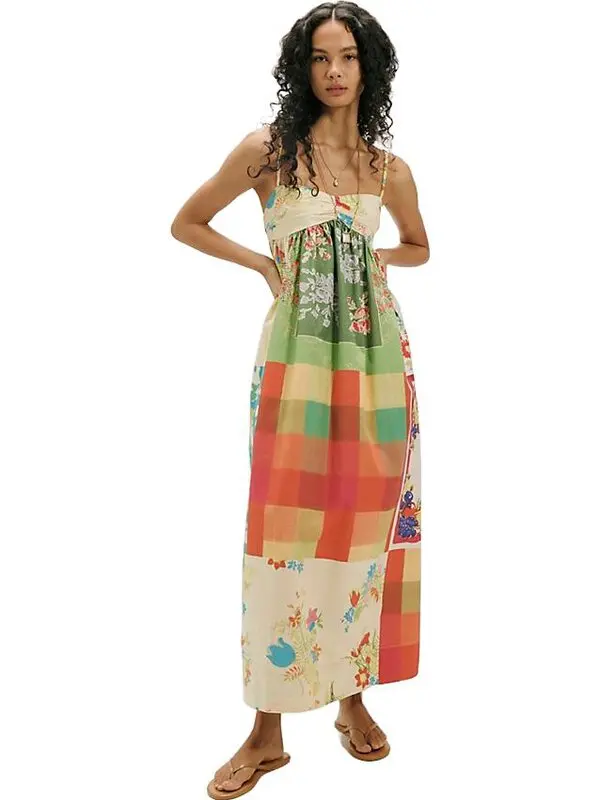 Free People Wonderstruck Maxi Dress - Gardenscape Combo