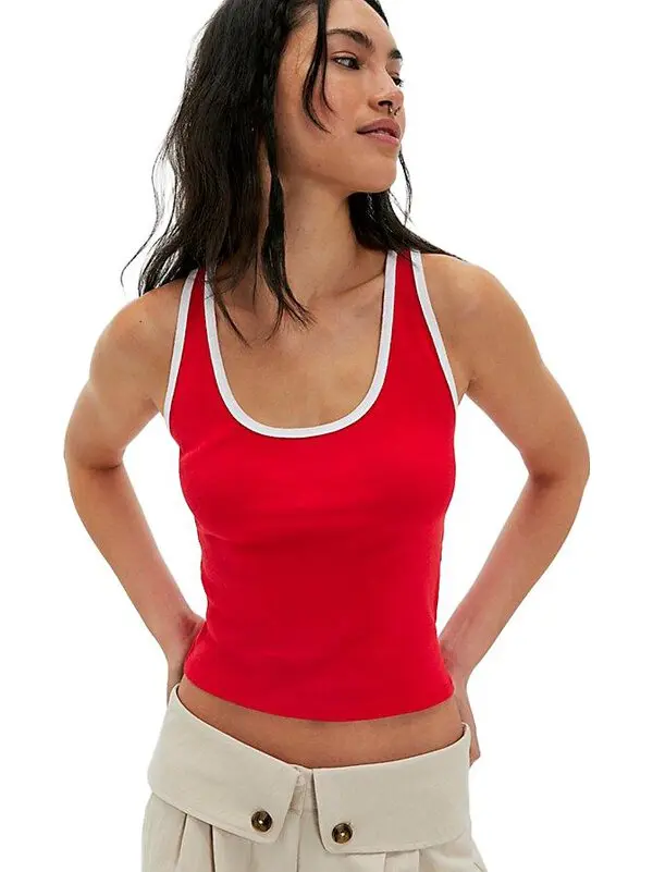 Free People We The Free Moxie Tank - High Risk Red Combo