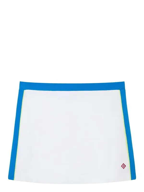 Casablanca Piqué Mini Skirt - Blue