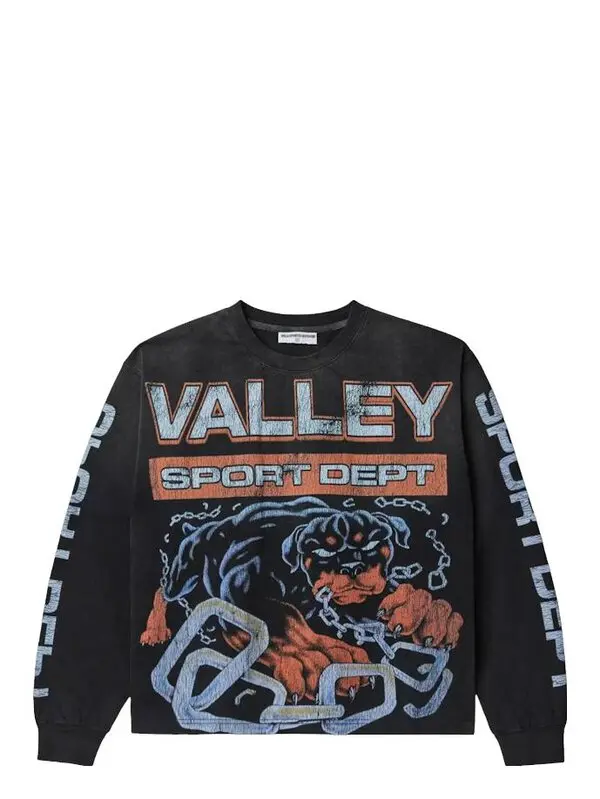 VALE FOREVER Big Dogs Sports Longsleeve Tee Shirt - Black