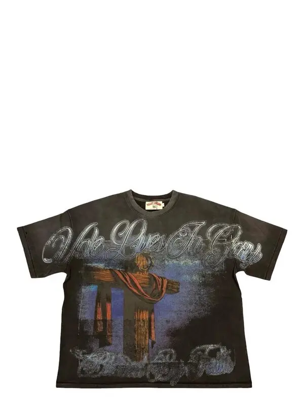 VALE FOREVER Lives In Glory Blessed Faith Tee Shirt - Black