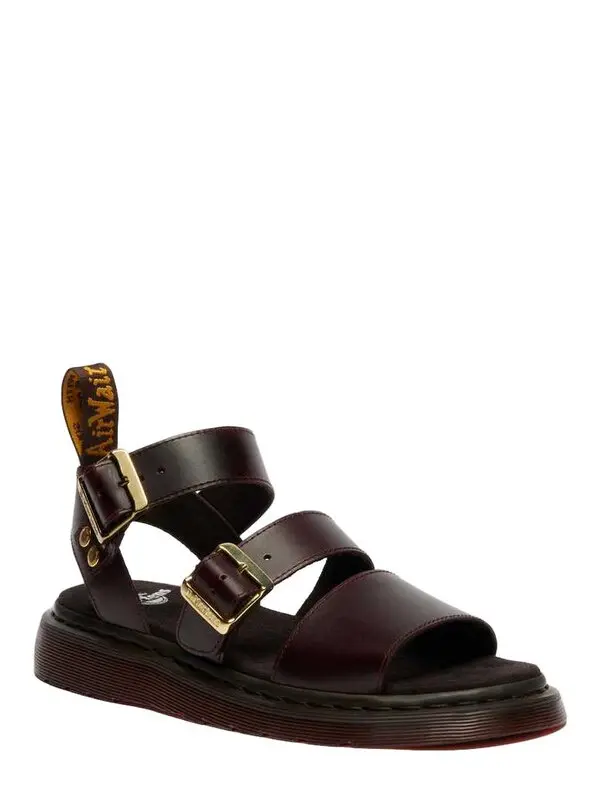 Dr. Martens Gryphon Atlas Leather Gladiator Sandals - Brown
