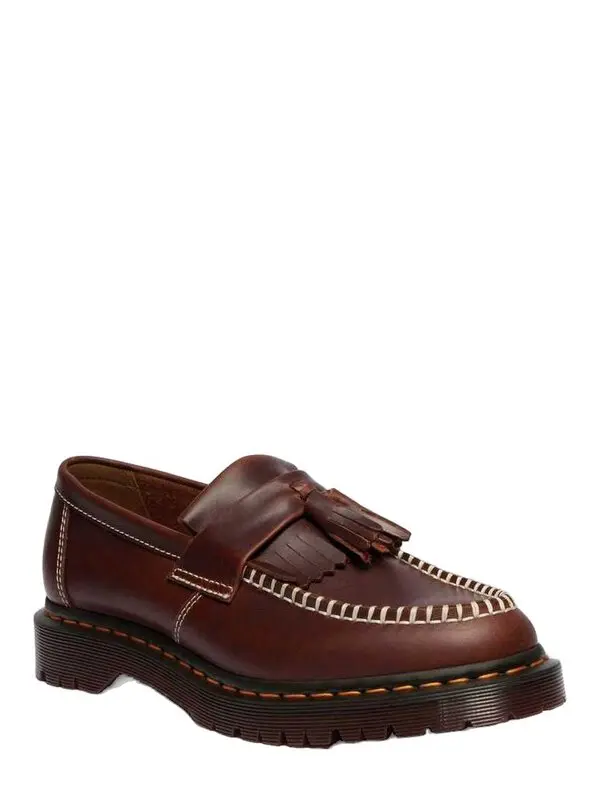 Dr. Martens Adrian Orleans Leather Tassel Loafers - Brown
