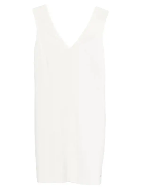 Calvin Klein V-neck Sleeveless Dress - Neutrals