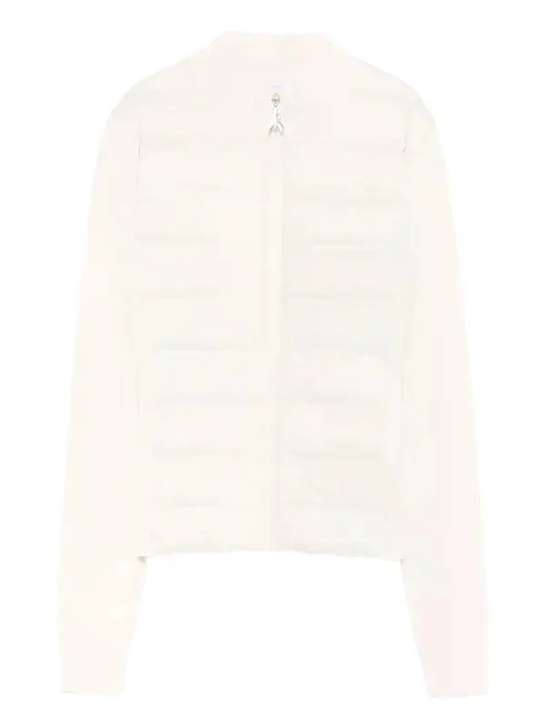 Patrizia Pepe Quilted Zipped Puffer Jacket - Neutrals