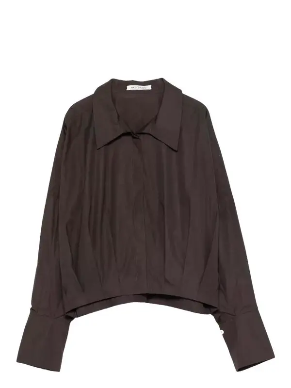 Mark Kenly Domino Tan Saina Collared Shirt - Brown