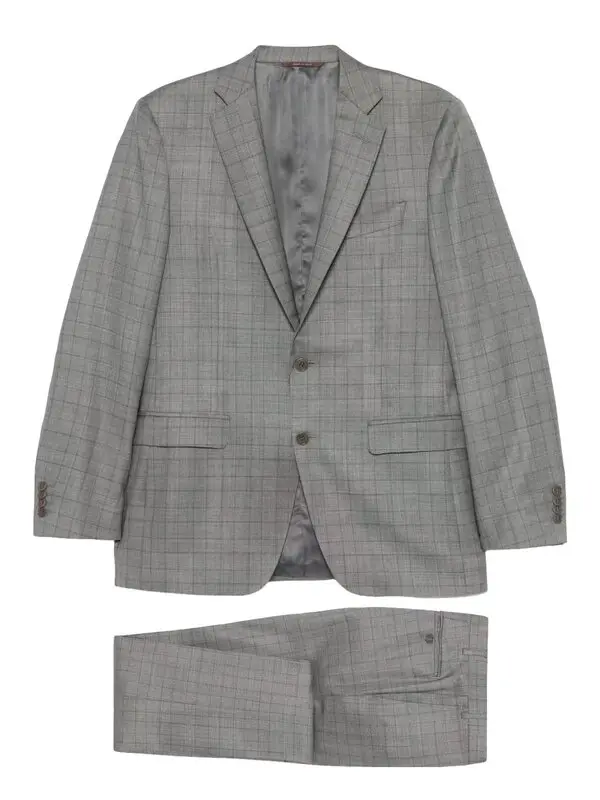 Canali Checked Suit - Grey