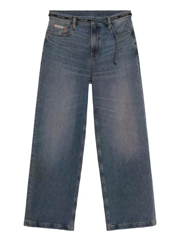 Calvin Klein Straight-leg Trousers - Blue