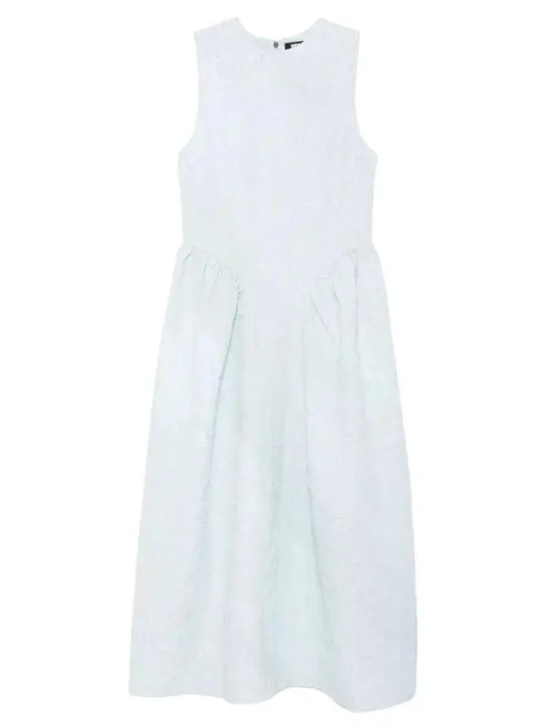 ROTATE BY BIRGER CHRISTENSEN Jacquard Midi Dress - Blue