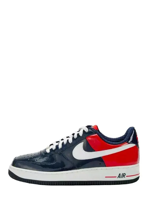 Nike Air Force 1 Premium Perforated Leather Sneakers - Blue