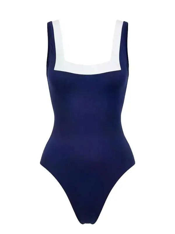 BANANA MOON Square Neck Swimsuit - Blue