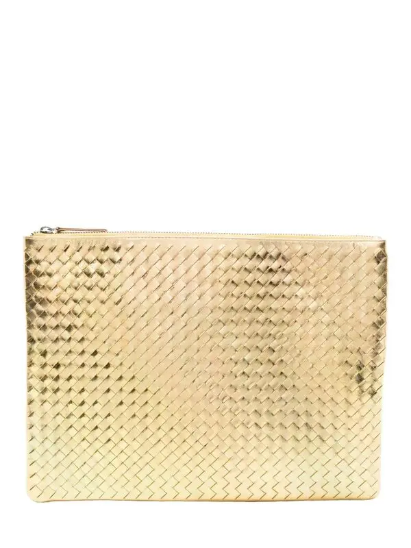 Dragon Diffusion Woven Clutch - Gold