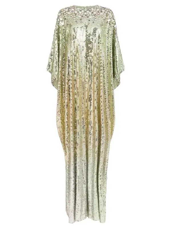 Jenny Packham Fontaine Sequin-embellished Maxi Dress - Gold