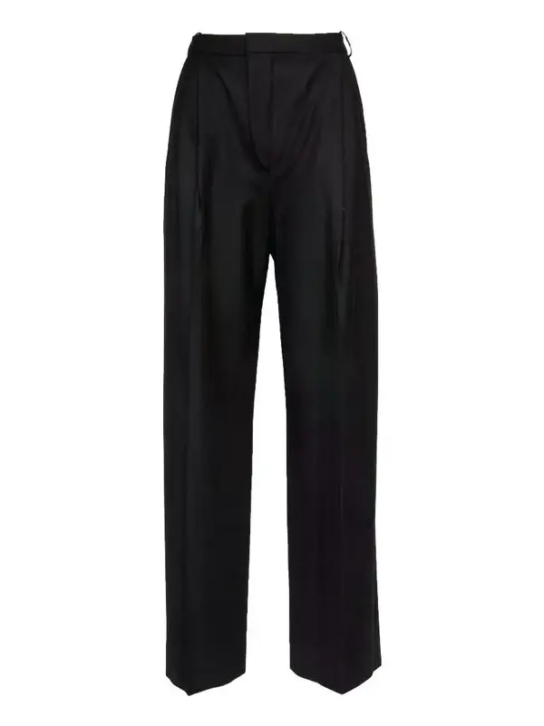 Victoria Beckham Charlee Pleated Trousers - Black