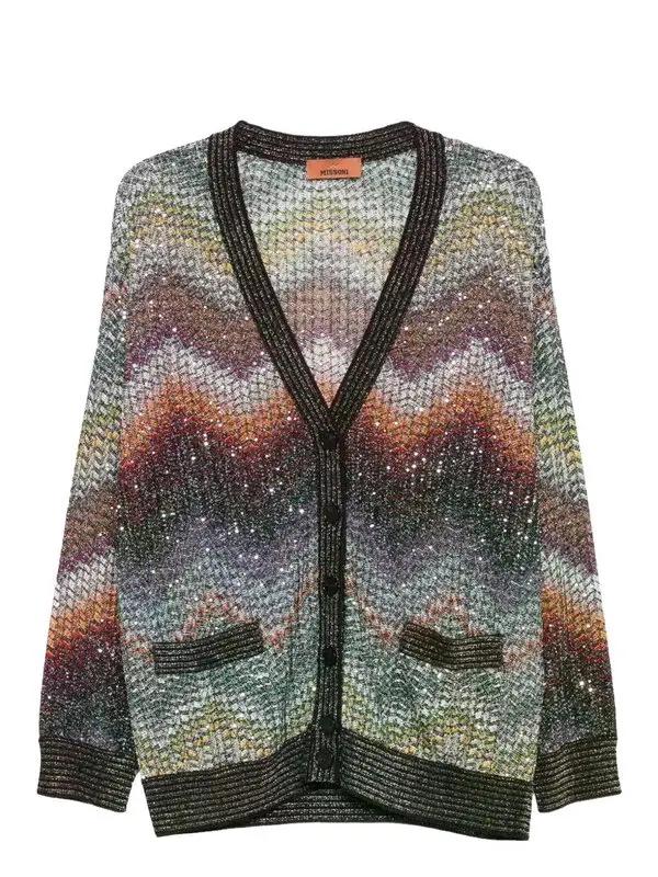 Missoni Sequinned Cardigan - Brown