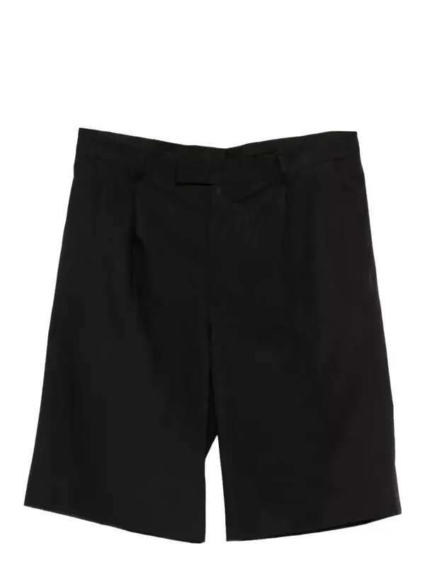 Karl Lagerfeld Pleated Tailored Shorts - Black