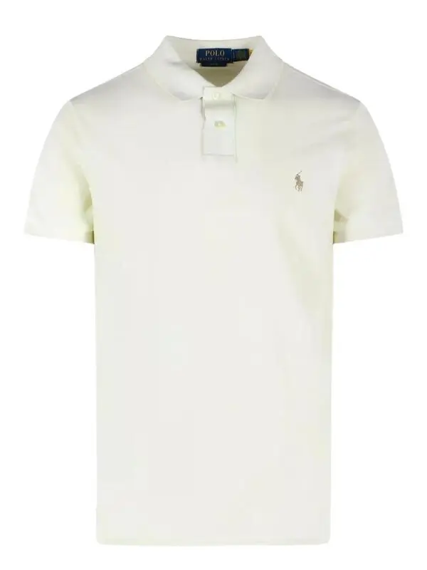 Polo Ralph Lauren Logo-embroidery Short-sleeve Polo Shirt - Neutrals
