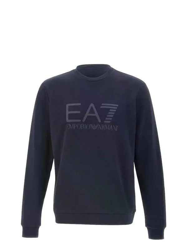 EA7 Core Identity Tonal-logo Sweatshirt - Blue